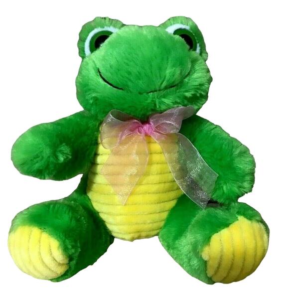 Dan Dee | Toys | Dan Dee Collectors Choice Green Yellow Plush Frog 9 ...